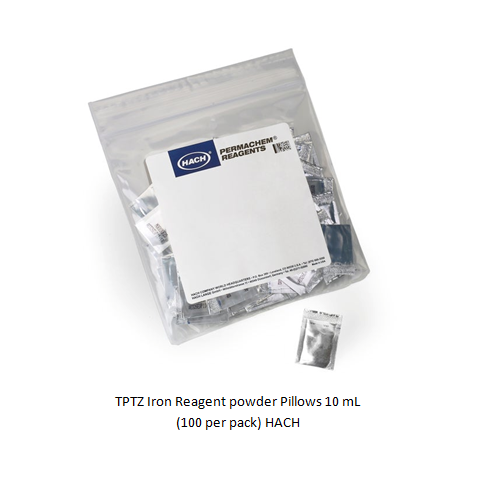 TPTZ Iron Reagent powder Pillows 10 mL (100 per pack) HACH - LabMart.id